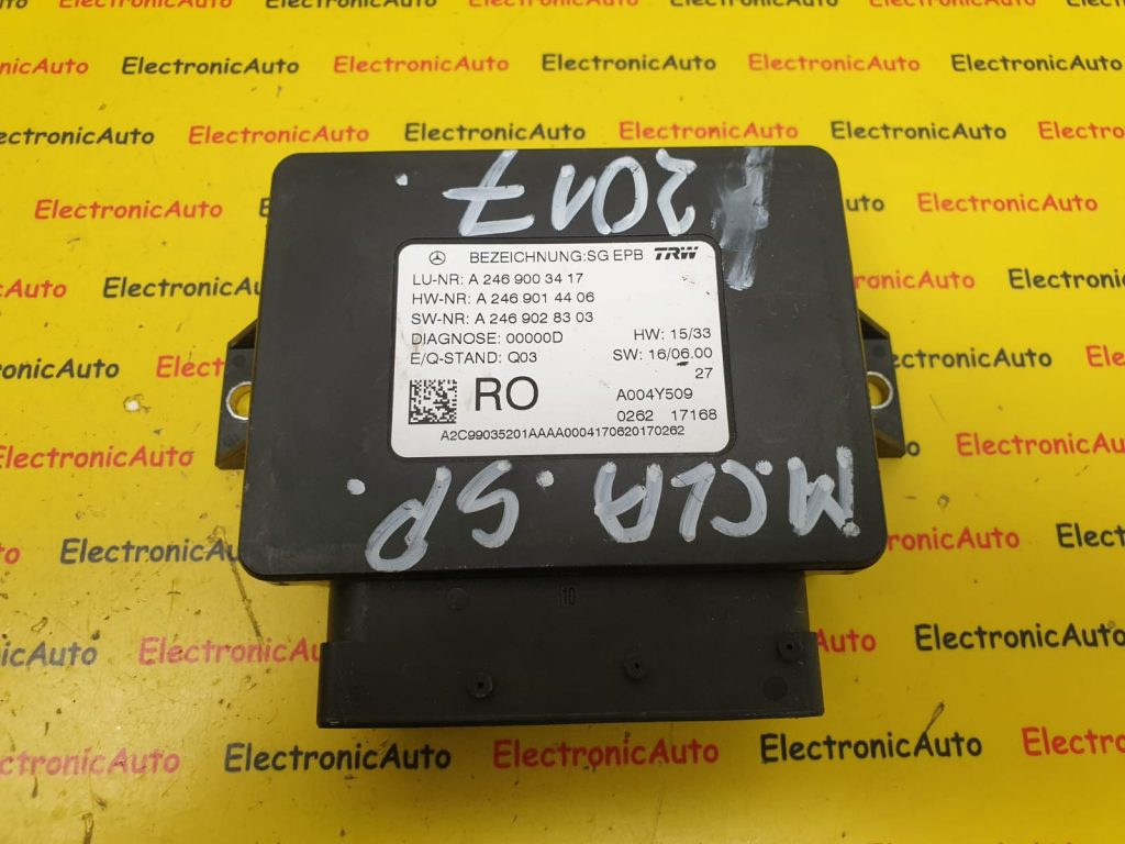 Calculator Frana Mana Mercedes, EPB A2469003417 sh de vanzare cu ...