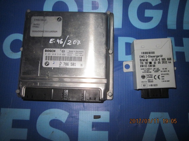Calculator motor cu cip BMW E46 330d; Bosch 0 281 010 314 - #1241731648