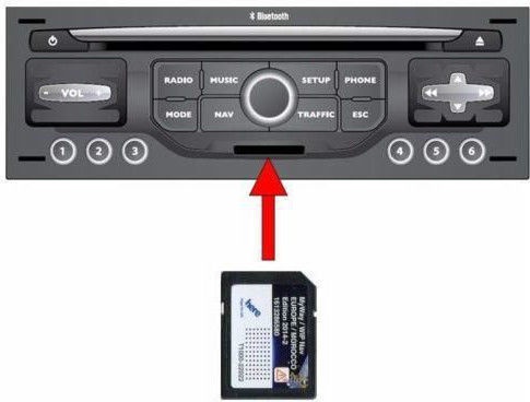 CARD NAVIGATIE PEUGEOT 207 308 407 807 3008 5008 WIPNAV RNEG EUROPA ...