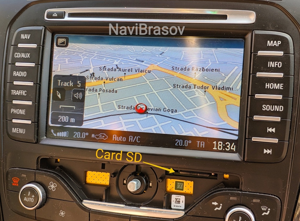 Card SD Harta Navigatie-Ford MCA-Mondeo,Kuga,S-Max-Romania 2019 nou de ...
