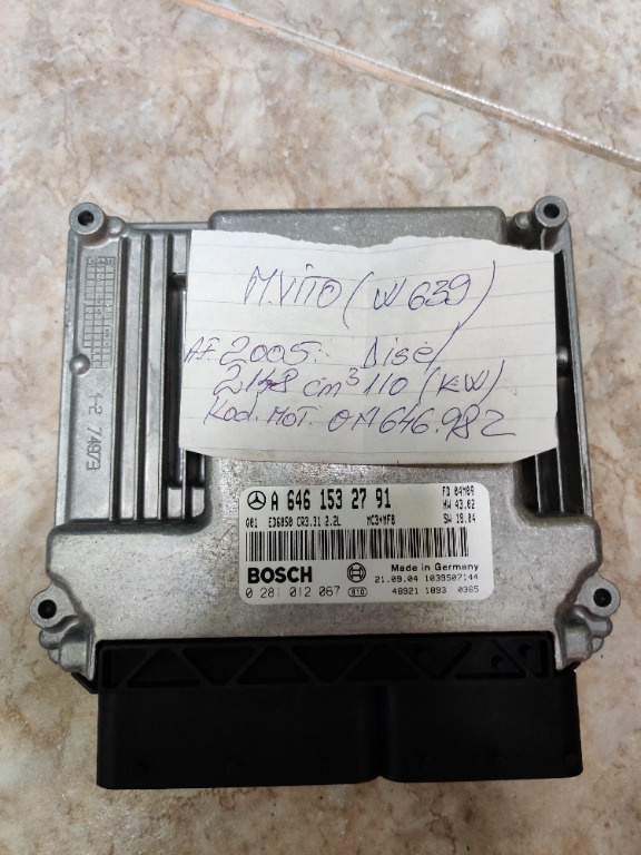 ECU Calculator motor Mercedes Vito COD: A6461532791 0281012067 ED6050 ...
