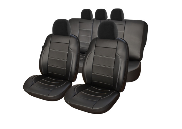 Huse scaune auto DACIA LOGAN 2004-2012 King Piele ecologica - #1349147272