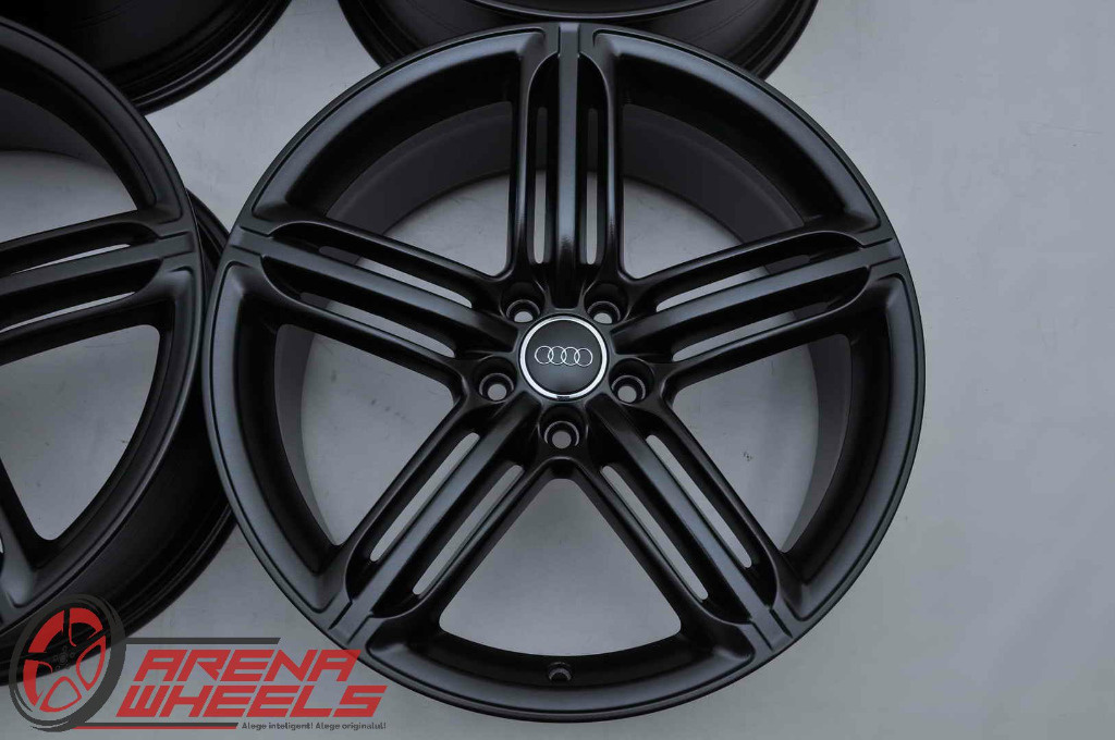 Jante 20 inch Originale Audi A7 S7 A8 S8 4H 4N R20 Segment Negru Mat ...