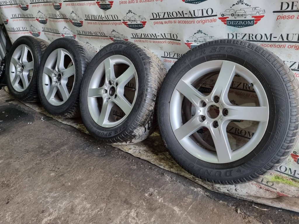 Jante aliaj originale cu anvelope iarna (215/55/R16) 6.5Jx16H2 ET50 ...