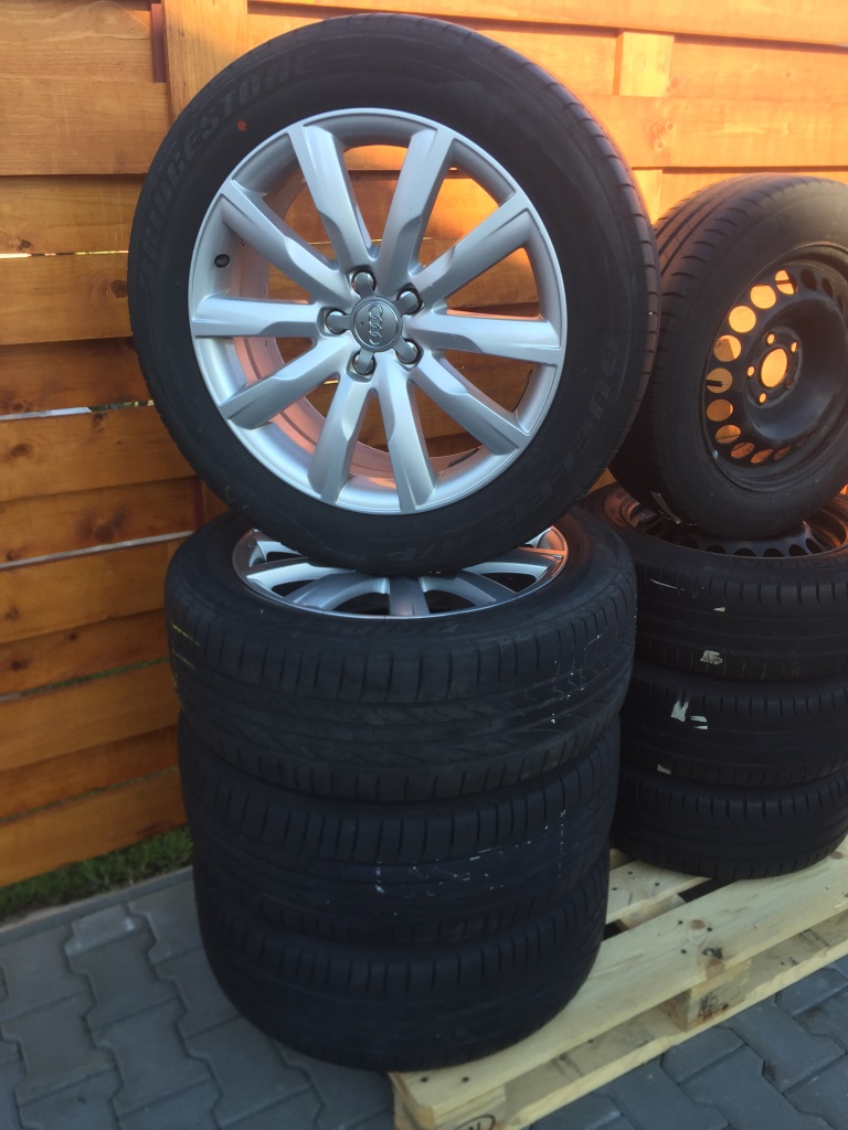 Jante Audi Q5 8R Originale 8R0601025B cu anvelope 235 55 R19 - #2049009135