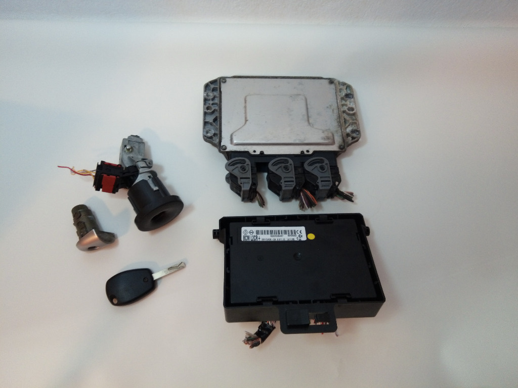 Kit Pornire Complet ECU + Cheie + BSI Renault Modus 2004-2008 Benzina 1 ...