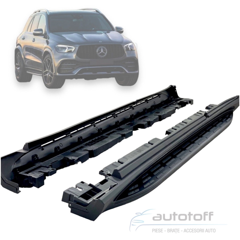 Praguri Mercedes GLE W167 SUV (2019+) din aluminiu Black Design nou de ...