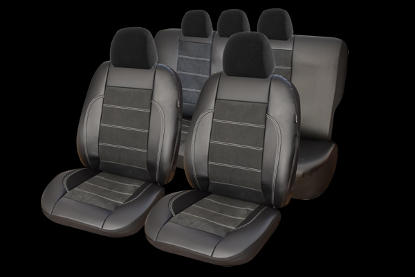 Set huse auto piele Exclusive Leather Alcantara compatibile Seat Leon ...