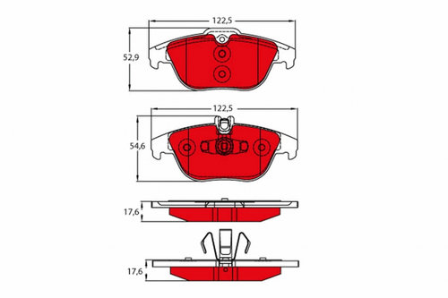 Set placute frana MERCEDES-BENZ E-CLASS T-Model (S212) (2009 - 2016 ...