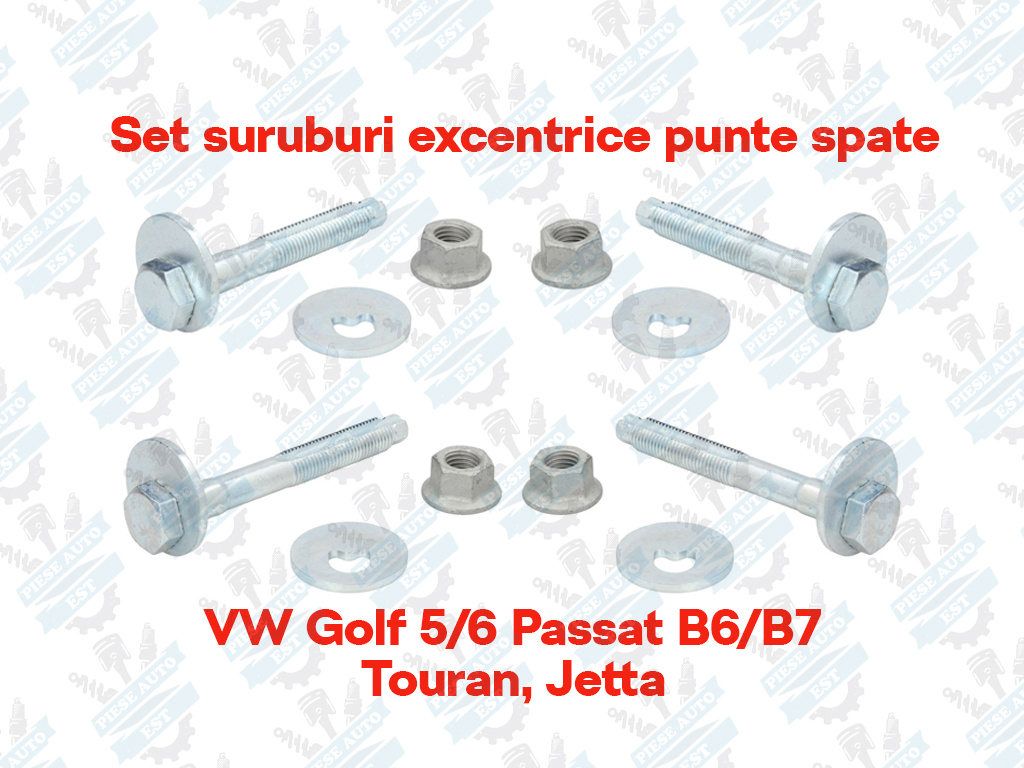 Set suruburi excentrire reglaj geometrie VW Golf 5/6, VW Passat B6/7 ...