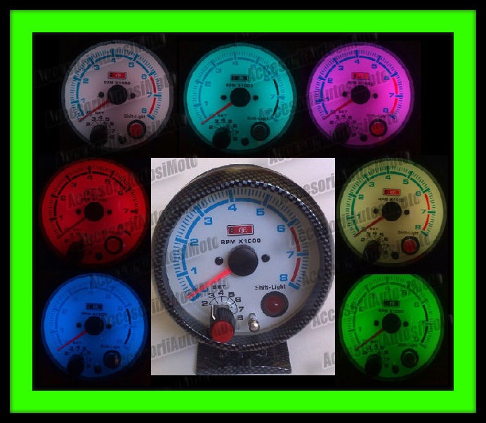 TUROMETRU AUTO Shift Light 7 Culori nou de vanzare - #901209913