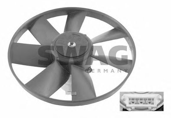 Ventilator radiator VW POLO CLASSIC 86C 80 SWAG 30 90 6994 nou de ...